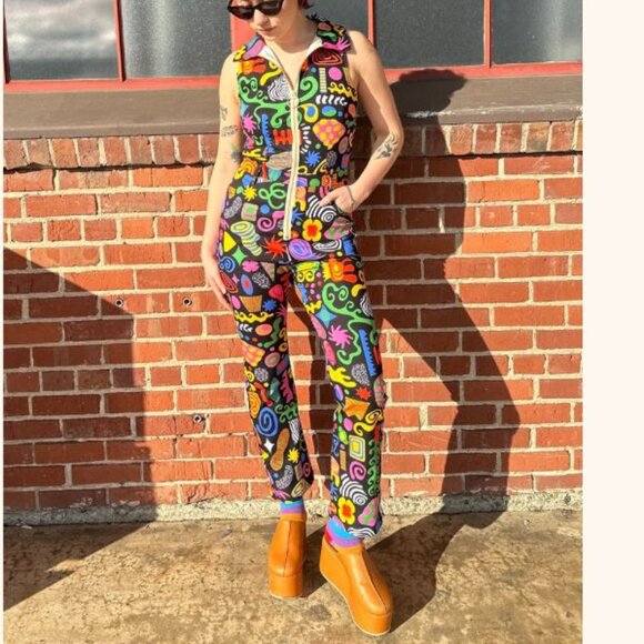 Nooworks | Pants & Jumpsuits | New Nooworks Angelina Party Mix Print ...